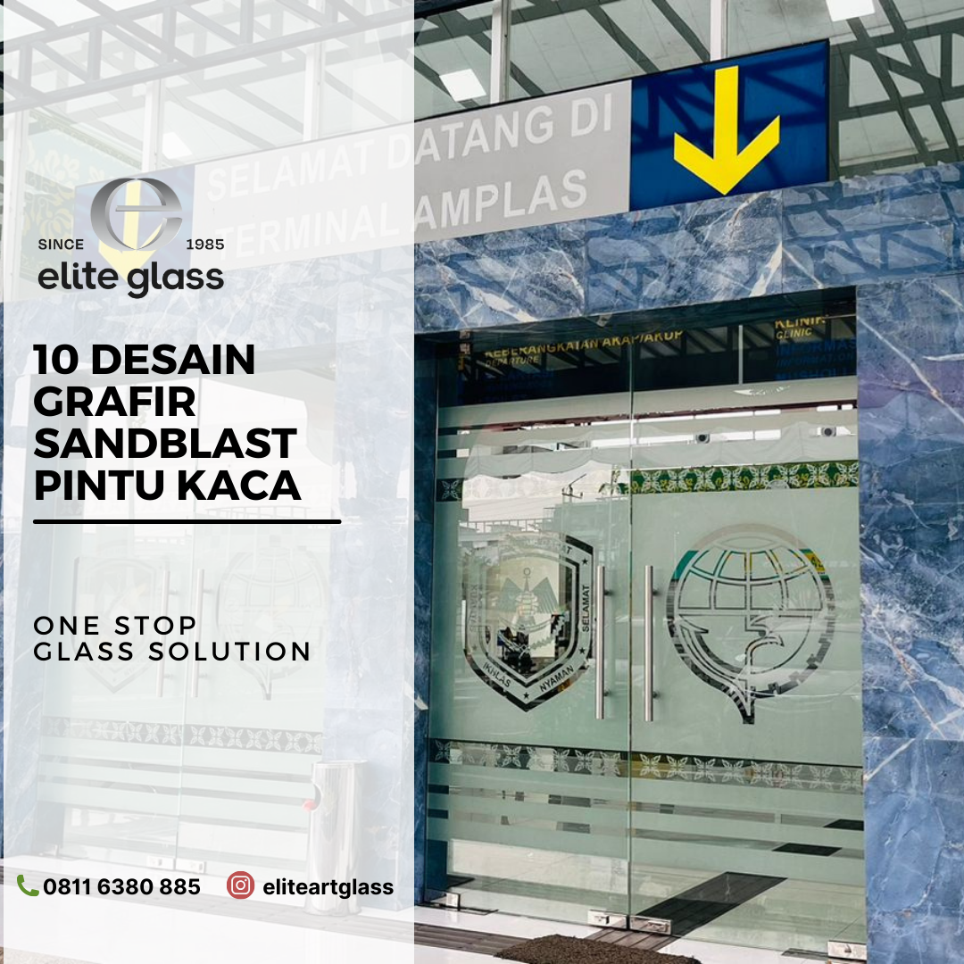 10 Desain Grafir Sandblast Pintu Kaca - Elite Art Glass