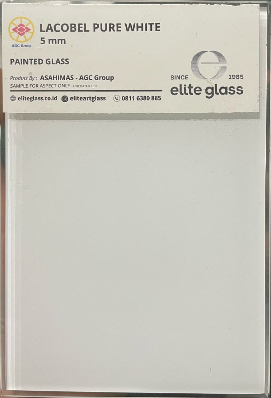 Jual Kaca Lacobel Pure White di Kota Medan - Elite Art Glass